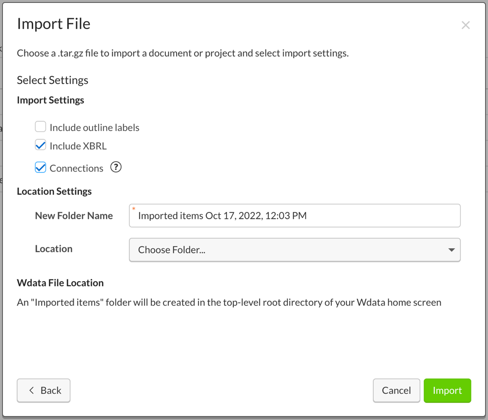 Import or export a Workiva file – Support Center