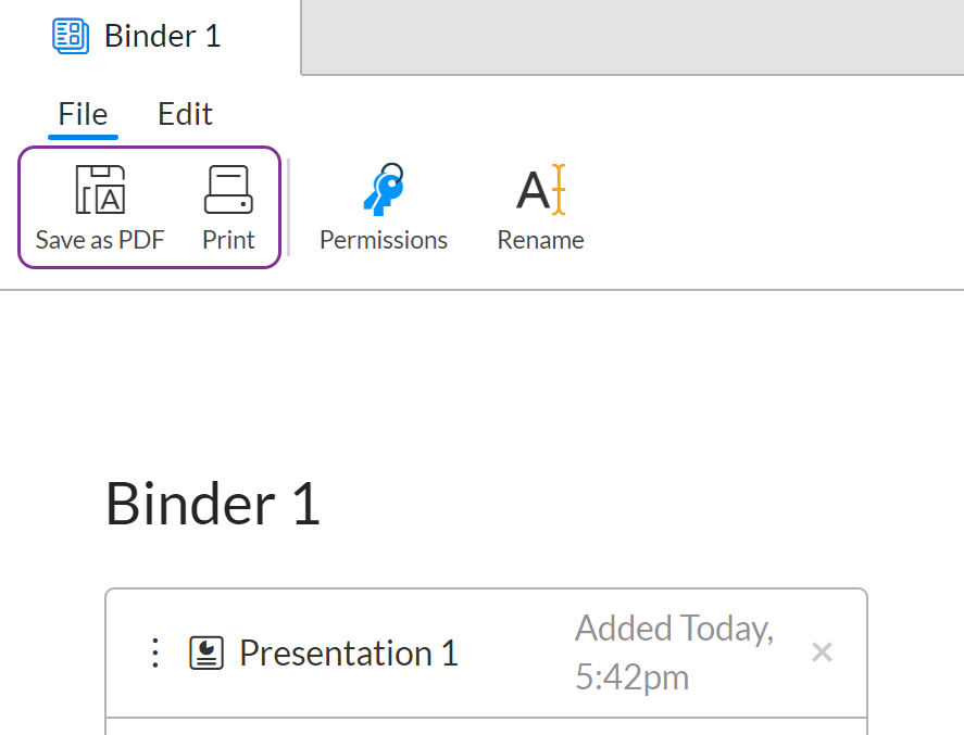 Create and use binders – Support Center