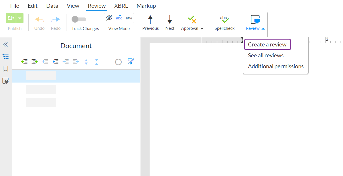 Send for review – Support Center