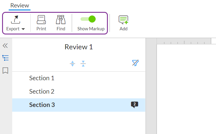 Send for review – Support Center