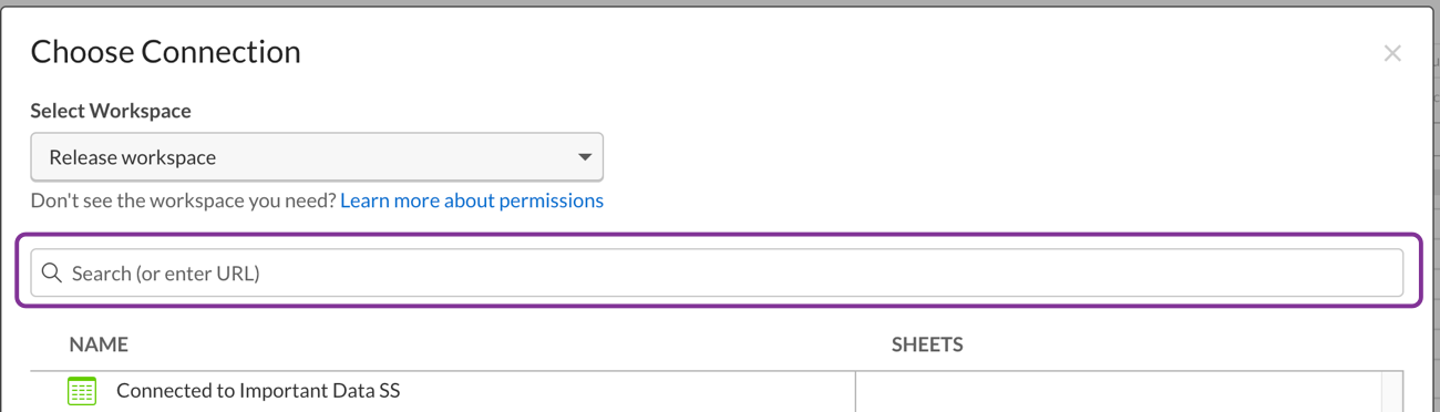 Connect sheets to source or destination spreadsheets – Support Center