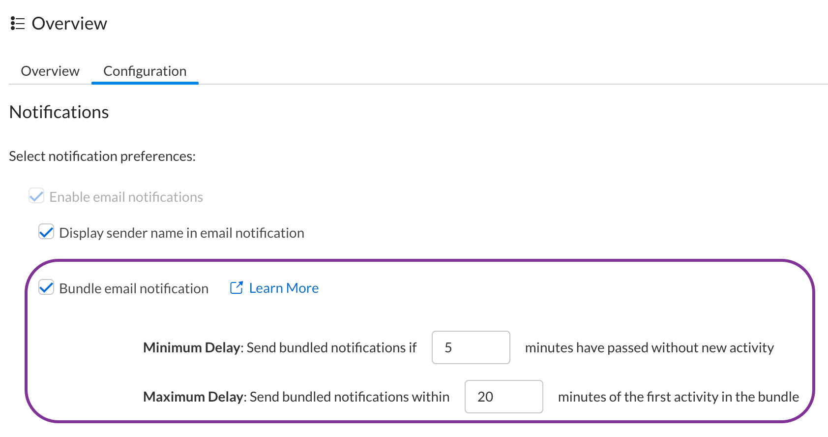 Manage organization notification settings – Support Center