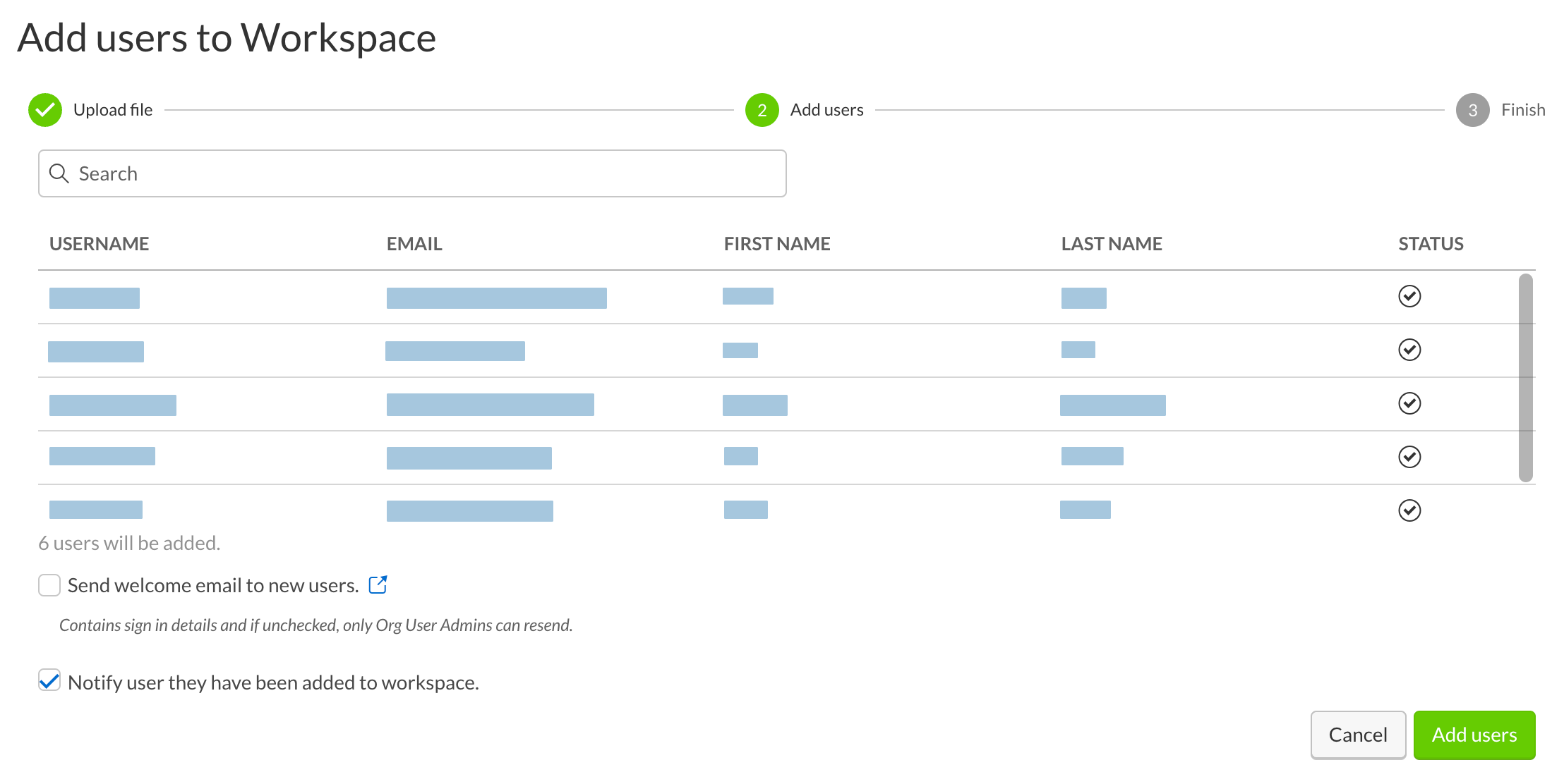 Add users to a workspace – Support Center