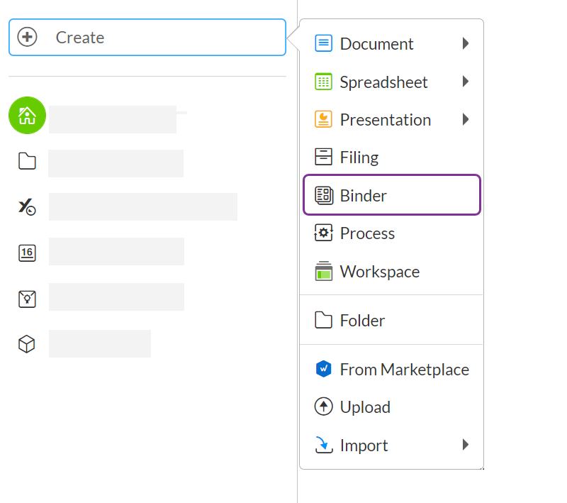 Create and use binders – Support Center