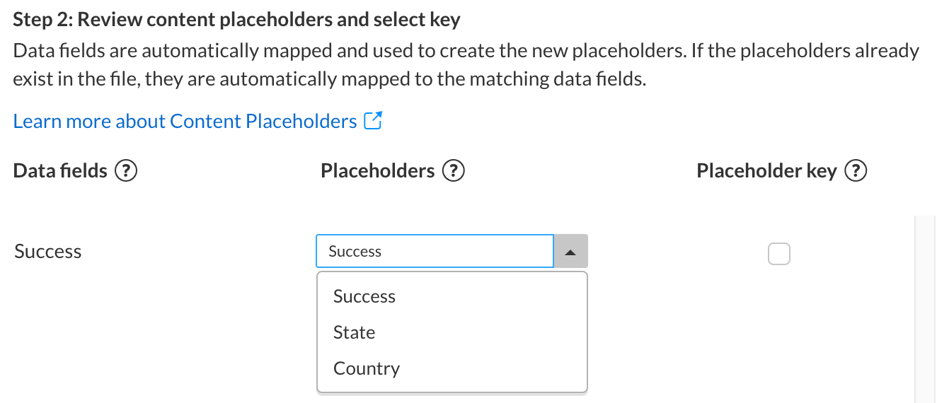 Use content placeholders – Support Center