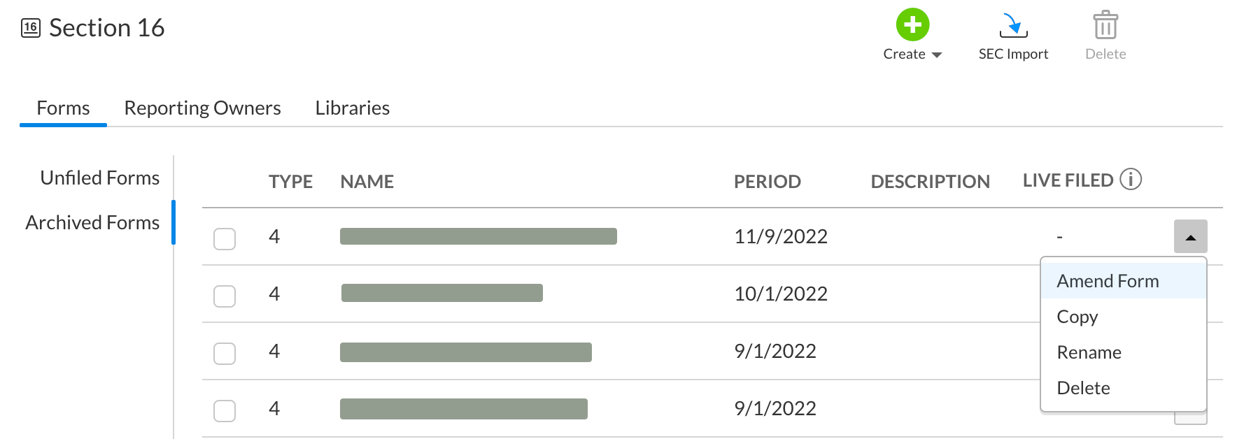 Create and manage forms – Support Center