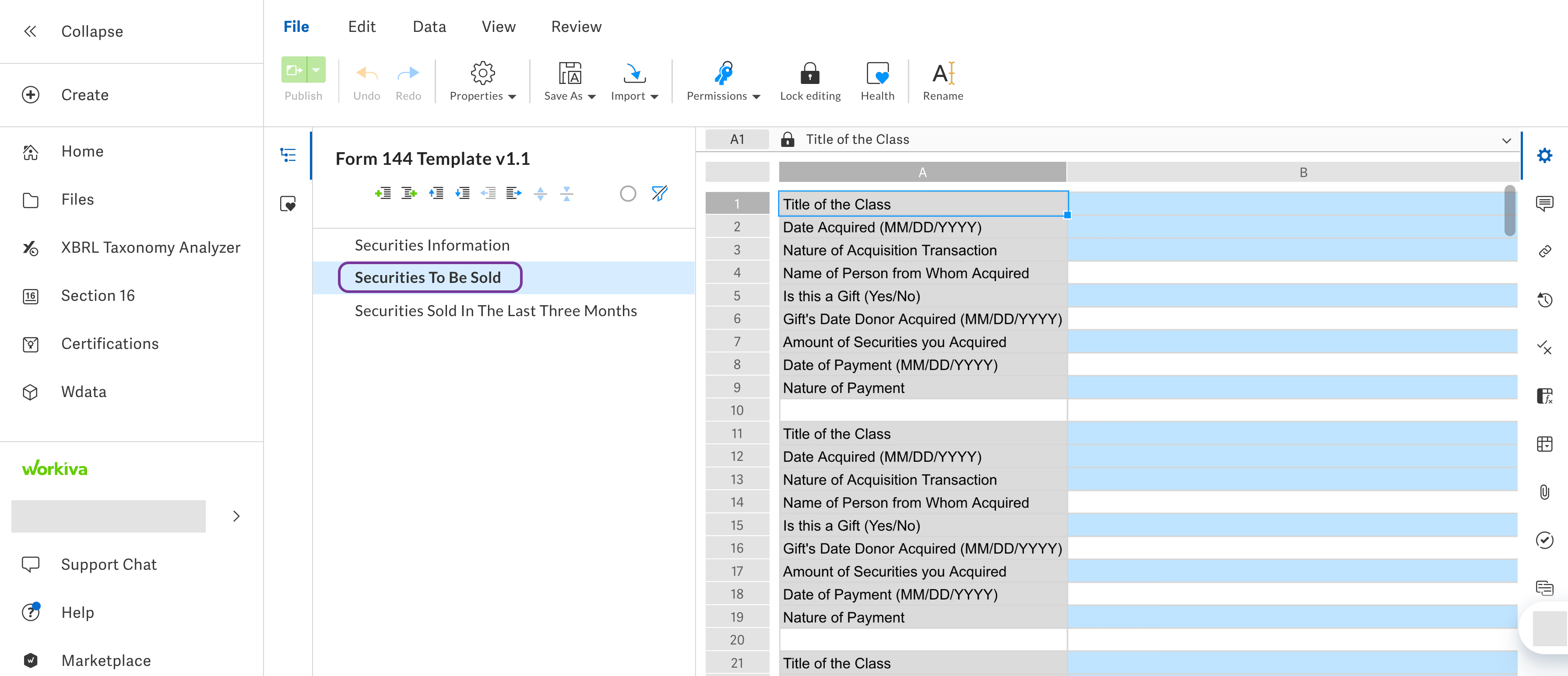 Form 144 example – Support Center