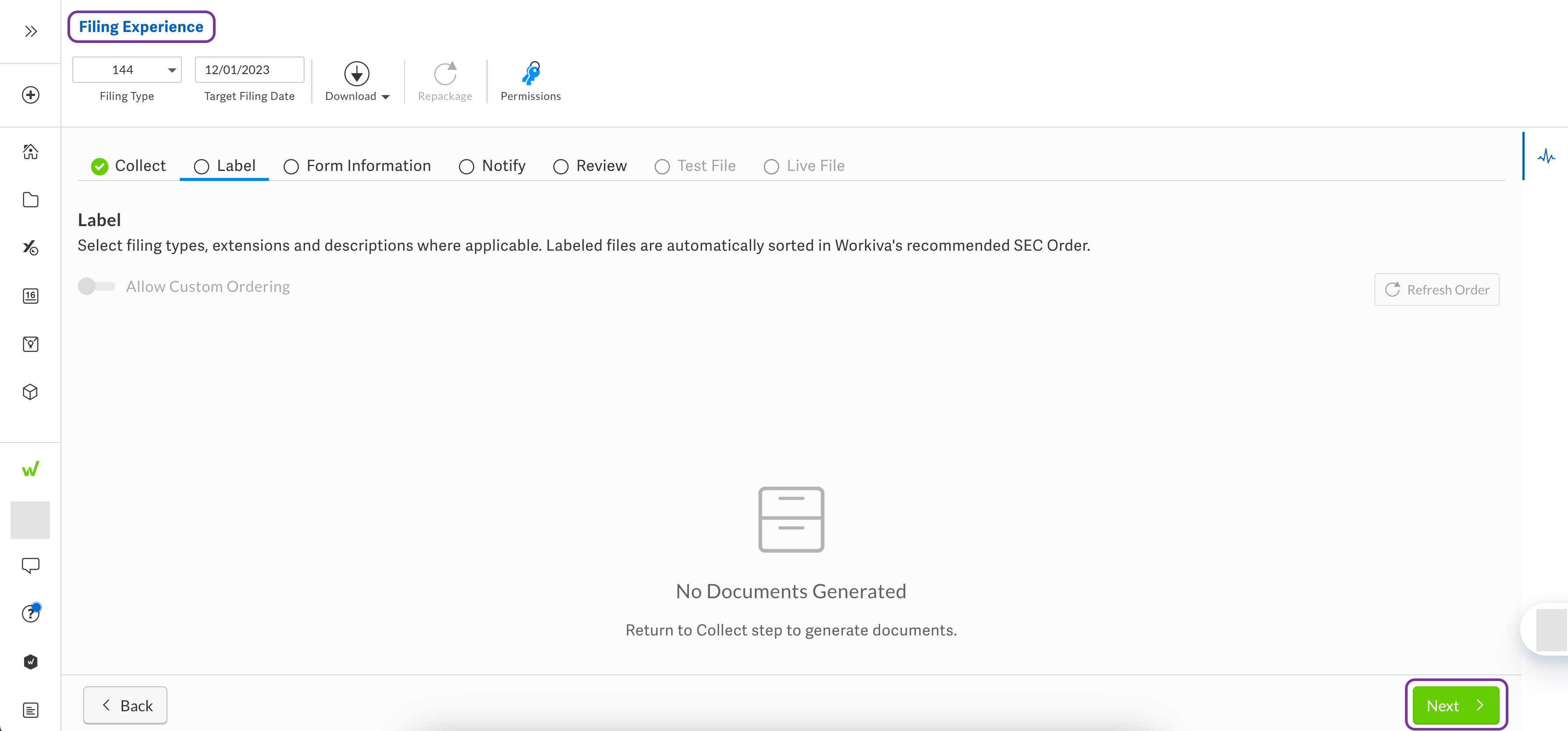 Form 144 example – Support Center