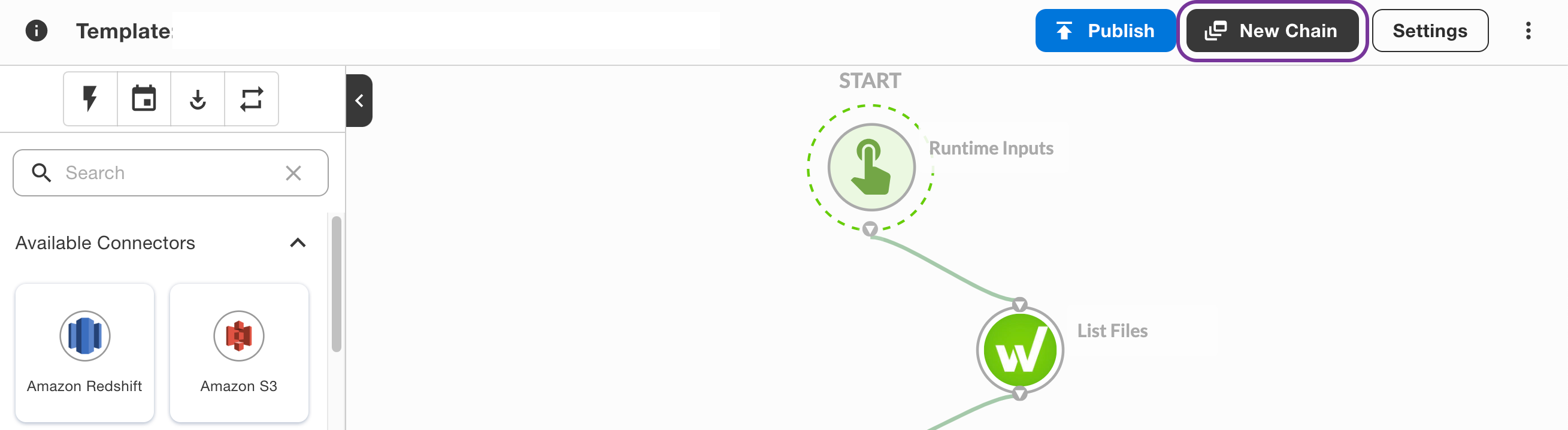 Create and manage chains – Support Center