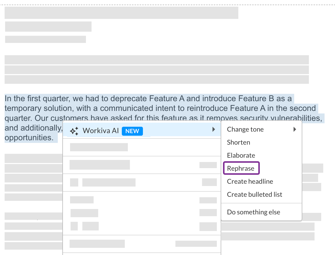 Workiva AI's inline content editor for presentations and spreadsheets ...