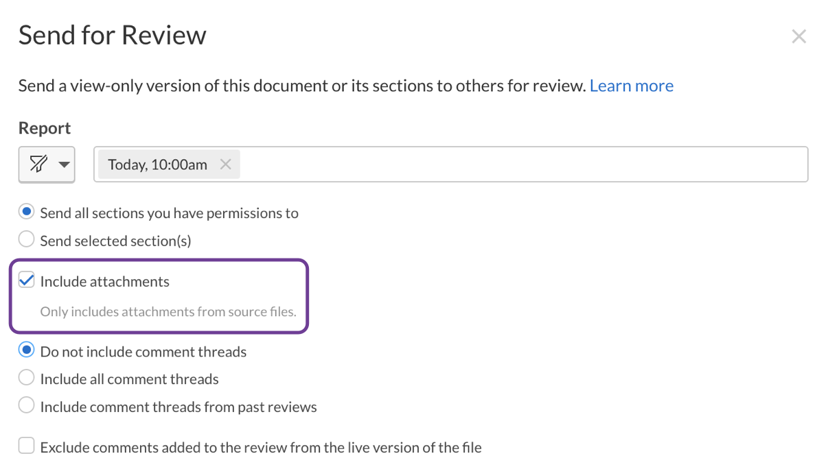 Send for review – Support Center