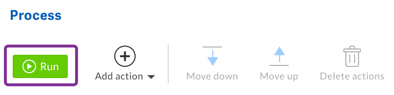 Build a process – Support Center