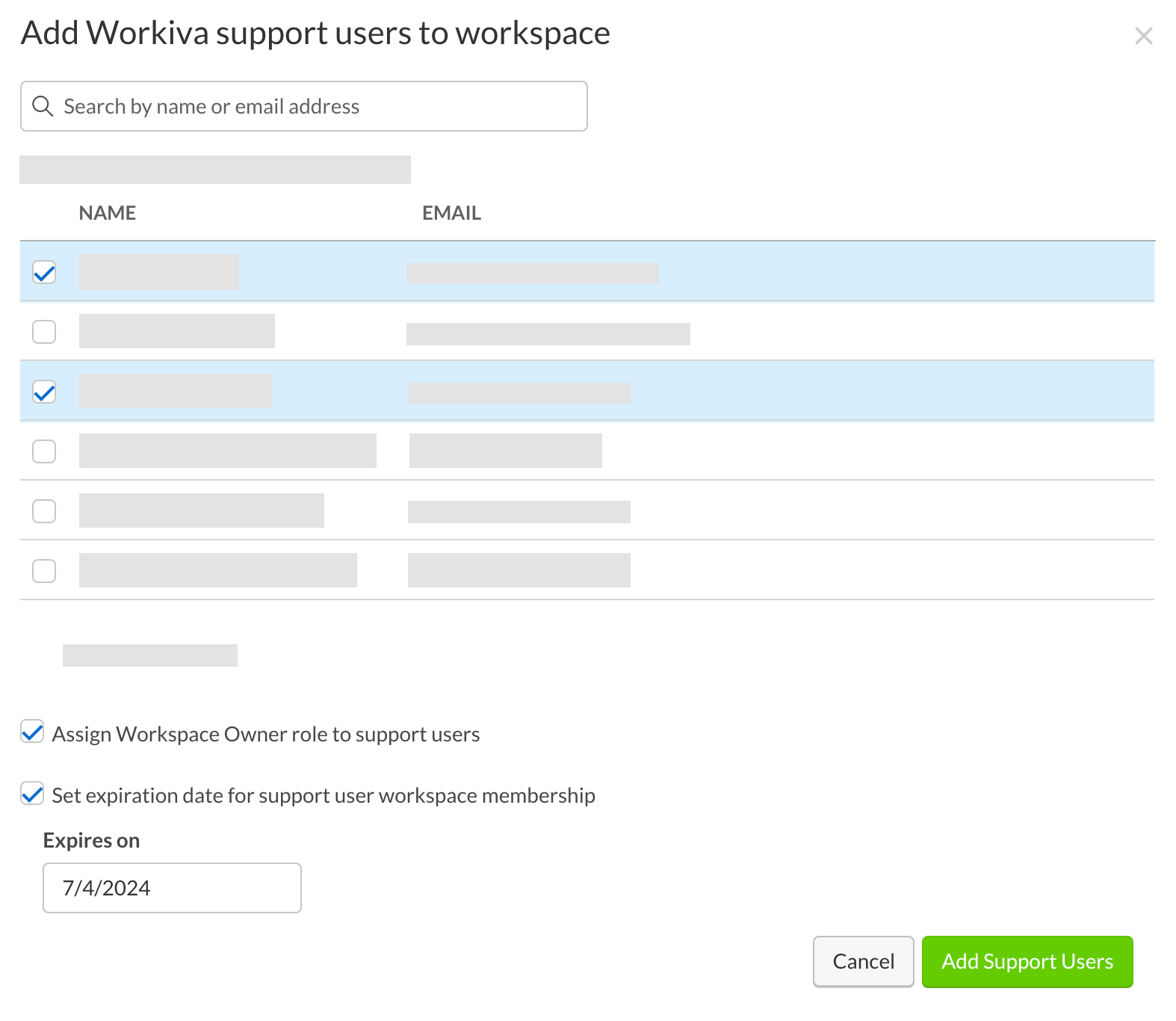 Manage Support Users In Workspaces Support Center 