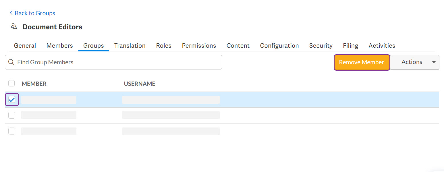 Manage group members in workspaces – Support Center