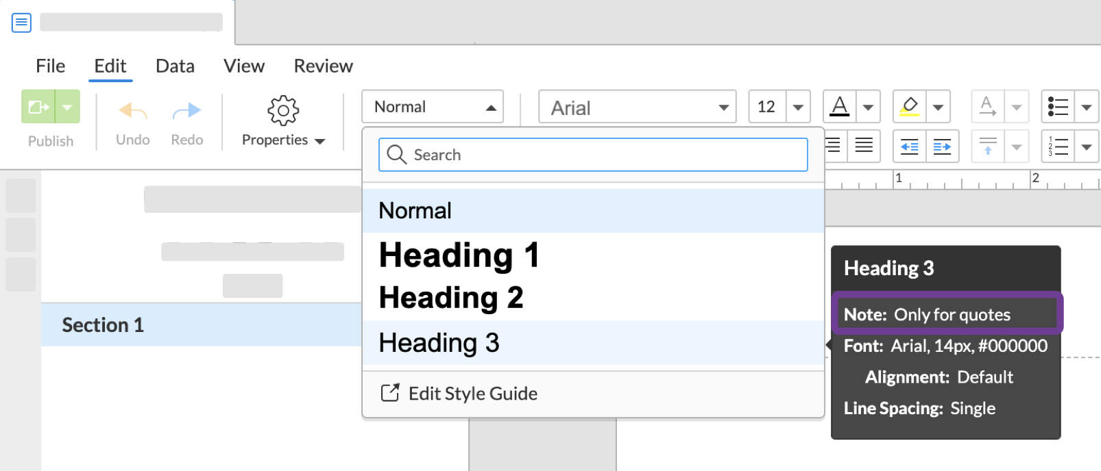 Use style guides for spreadsheets – Support Center