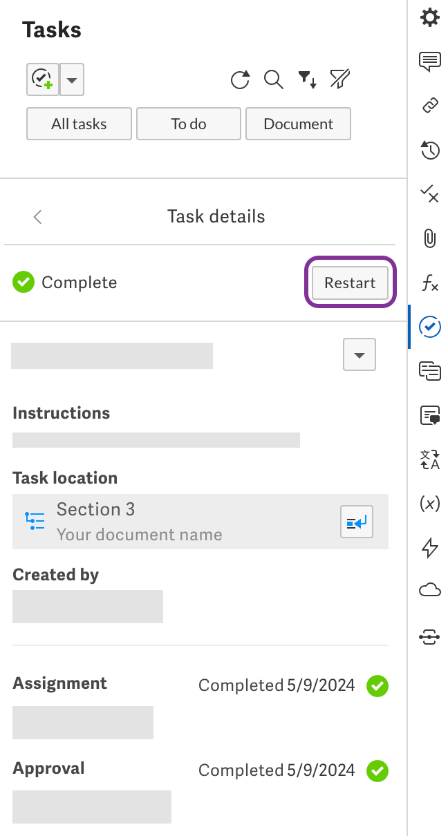View and complete tasks – Support Center