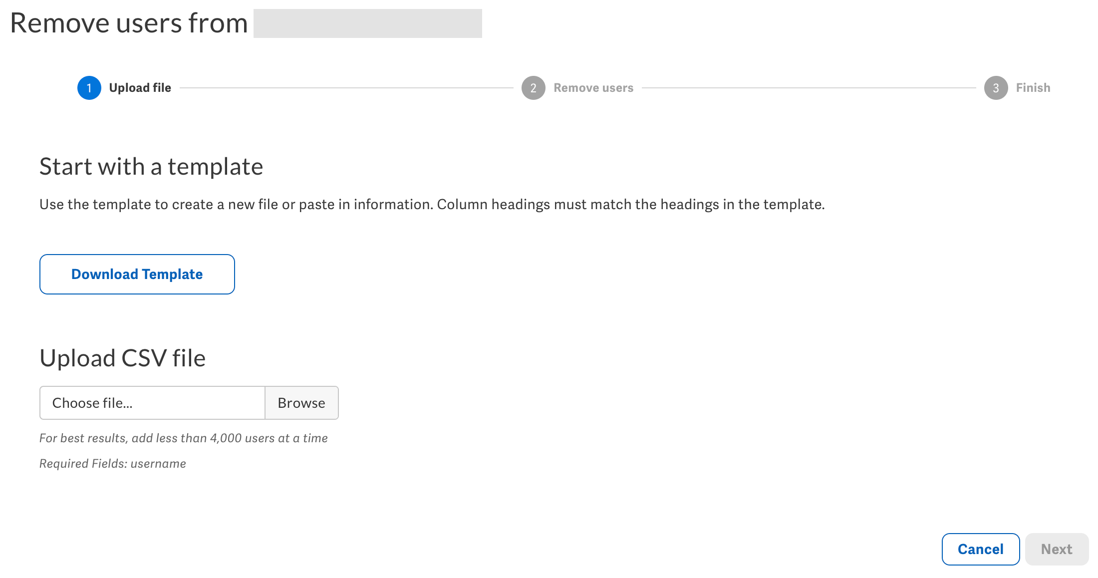Remove workspace users – Support Center
