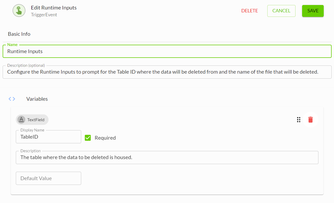 CLP - Deleting Data from a Table – Support Center