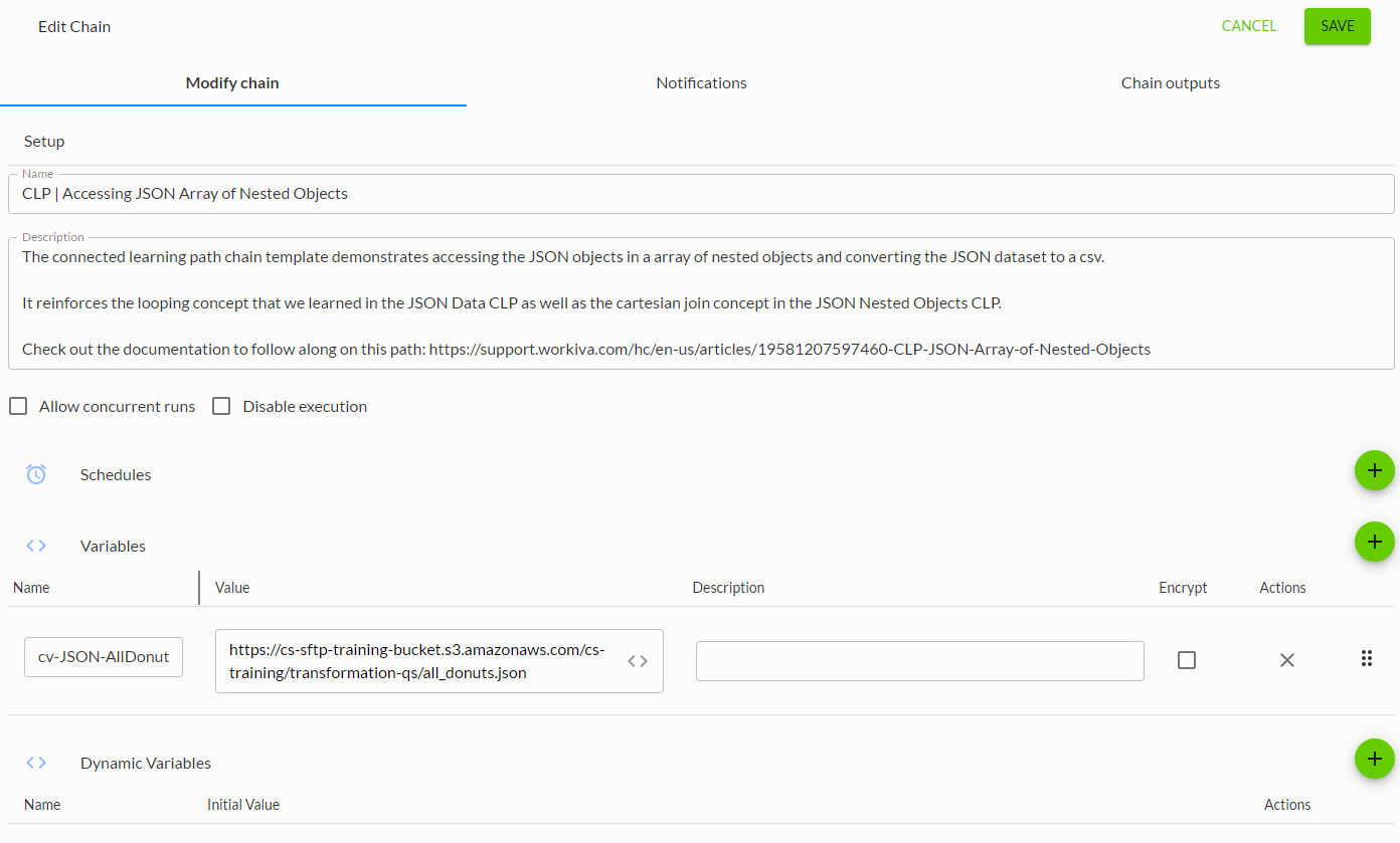CLP - JSON Array of Nested Objects – Support Center