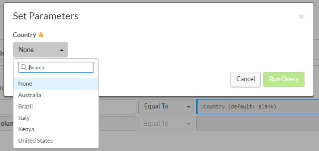 CLP - Run a Query with a Parameter – Support Center
