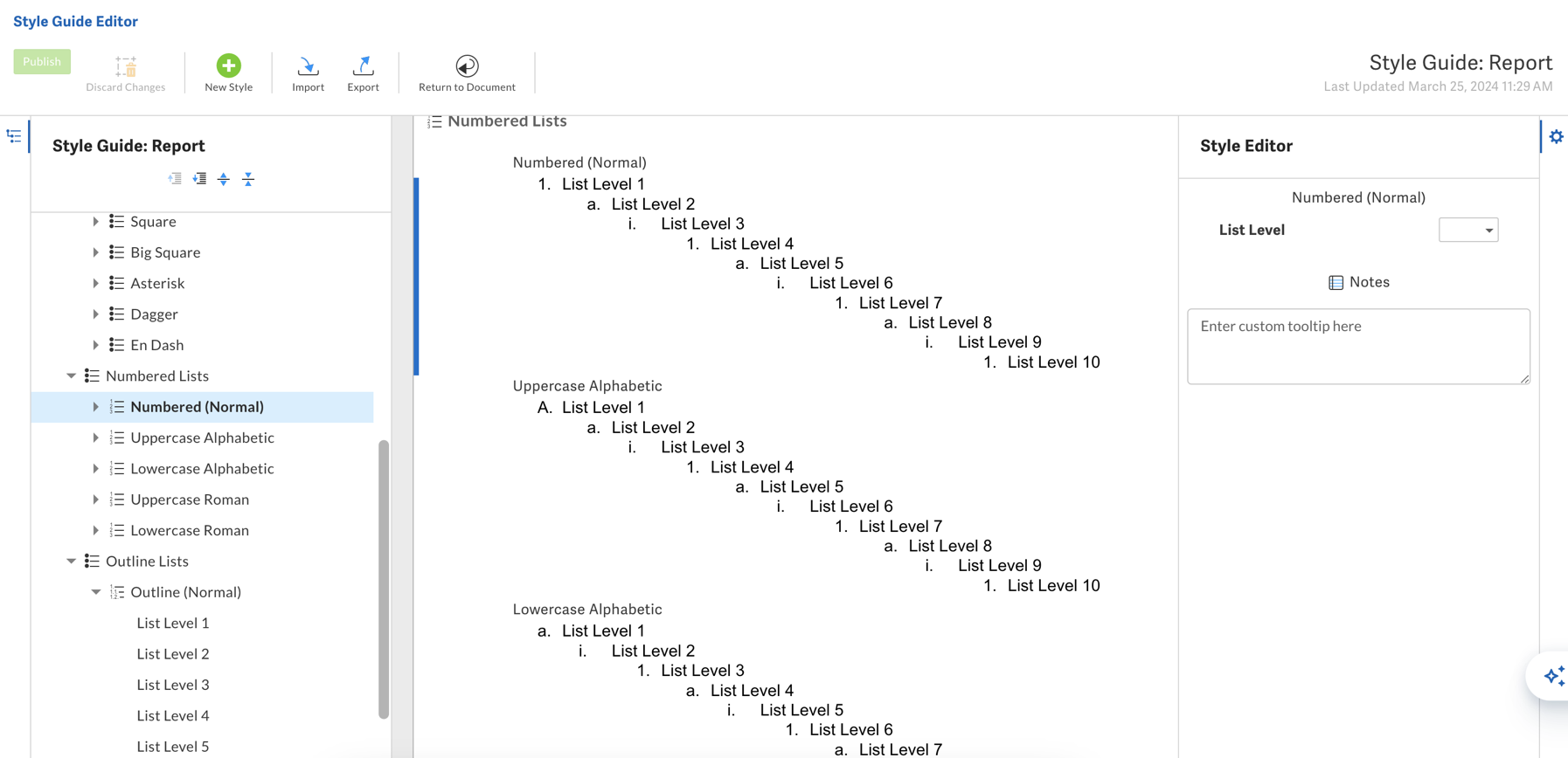 Use style guides for spreadsheets – Support Center