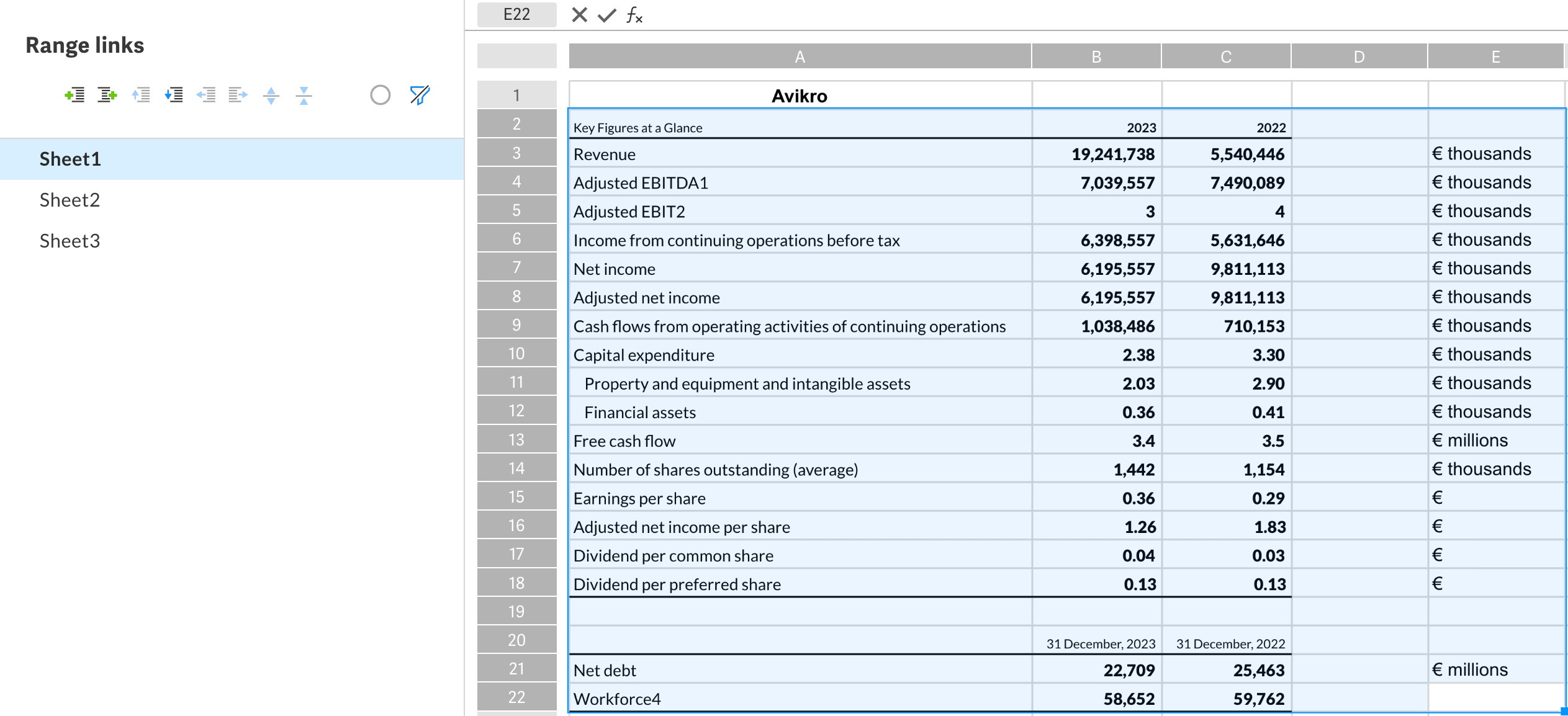 Create range links – Support Center