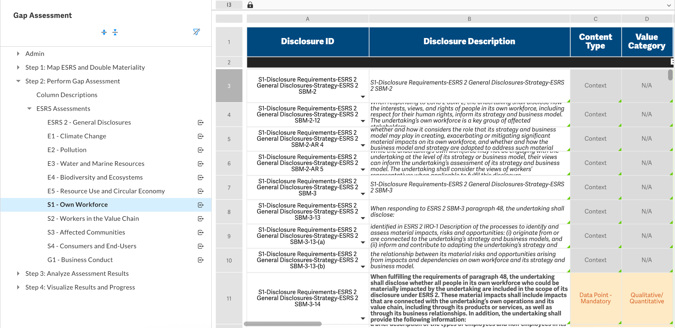 Assess gaps in ESRS for CSRD-ready reporting – Support Center