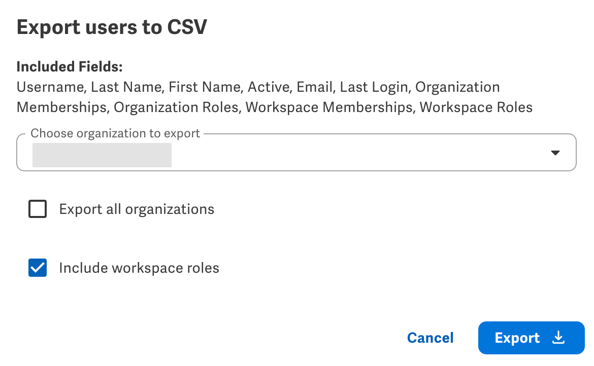 Export user details as a Service Provider Admin – Support Center