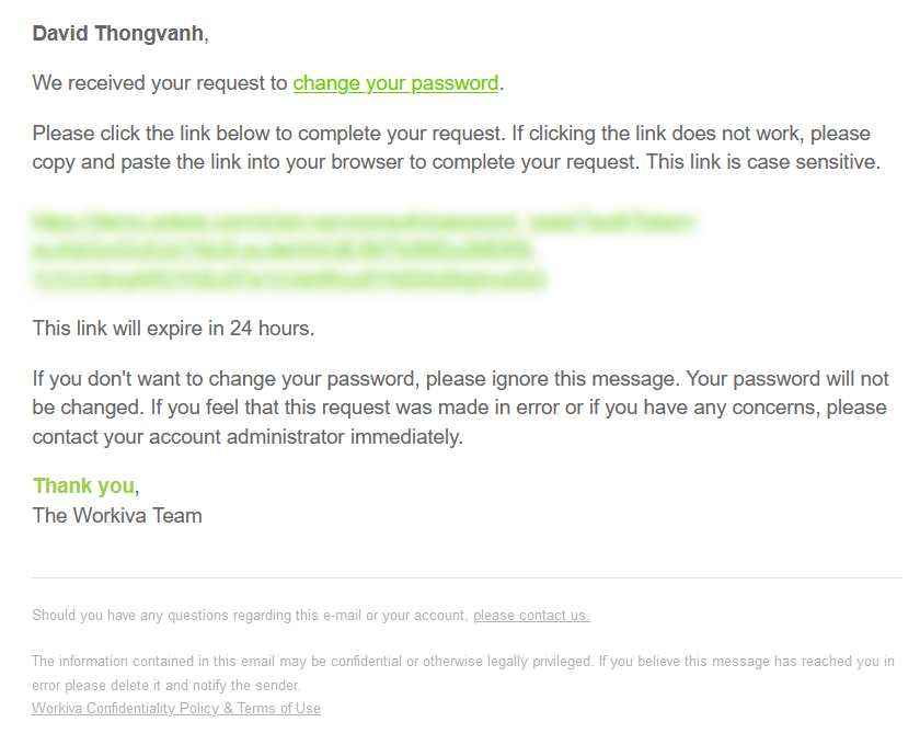 Reset a user's password – Support Center