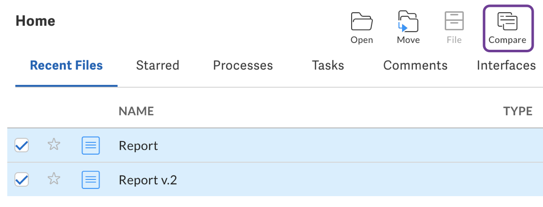 Compare Workiva documents – Support Center