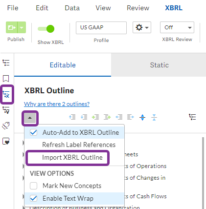 Añadir un esquema XBRL – Centro de asistencia