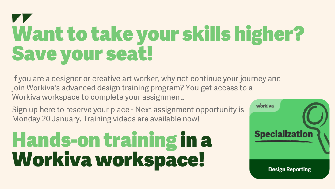 Training options for designed reporting – Support Center