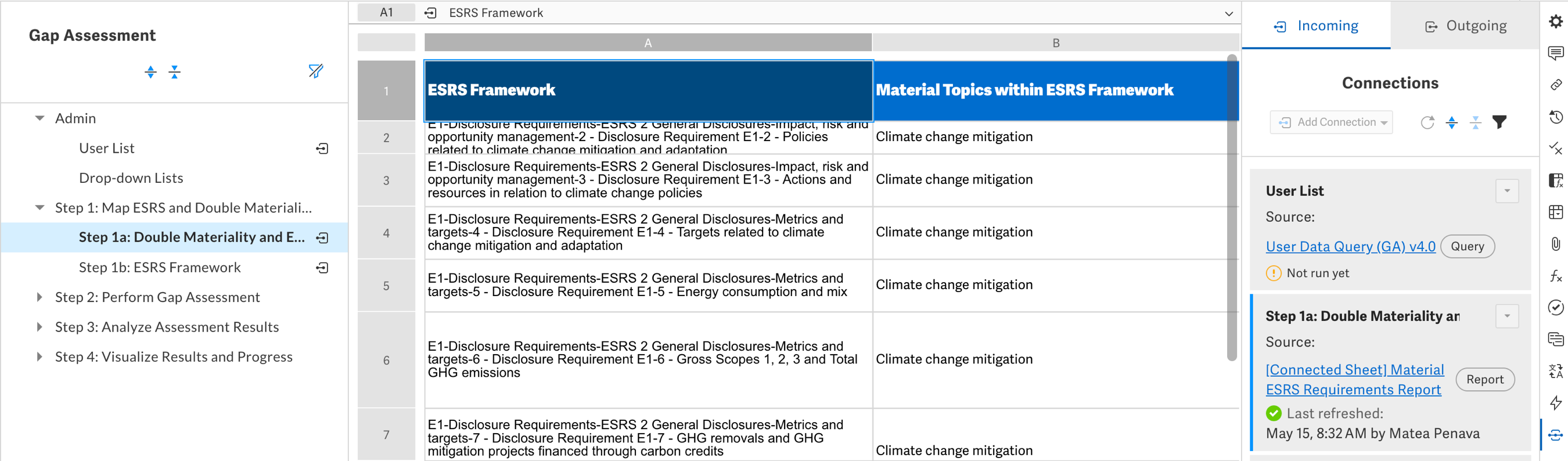 Assess gaps in ESRS for ESG reporting – 支援中心