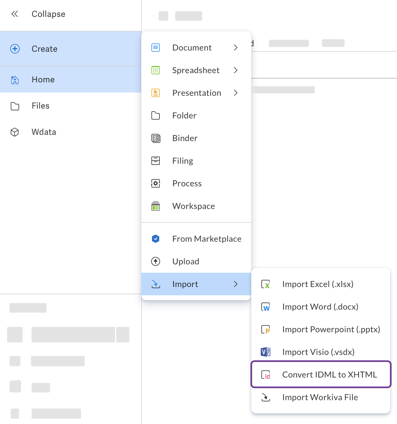 Converter IDML em XHTML – Centro de suporte