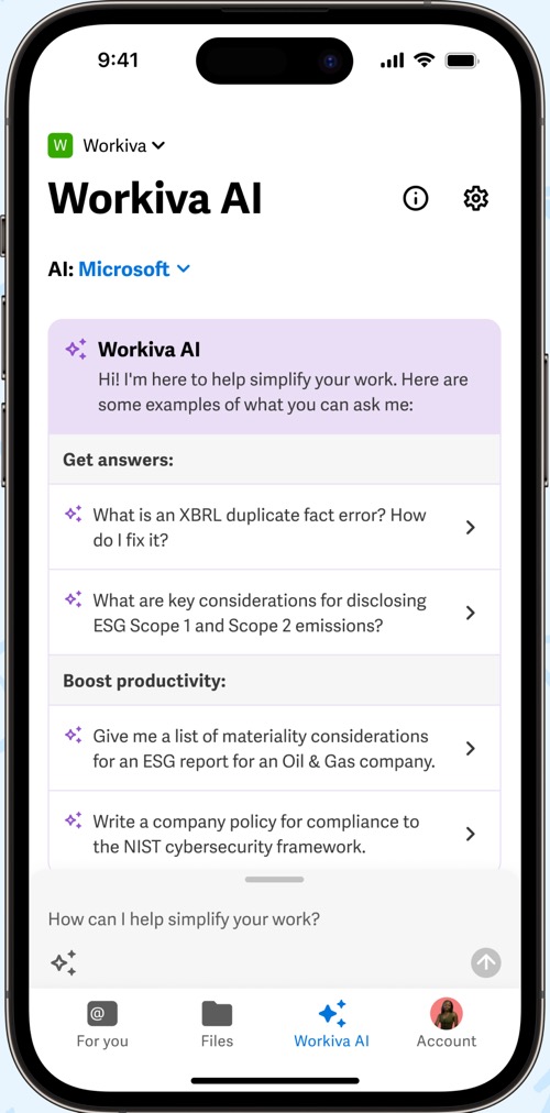 Vue d'ensemble de l'application Workiva Mobile rafraîchie – Centre d ...