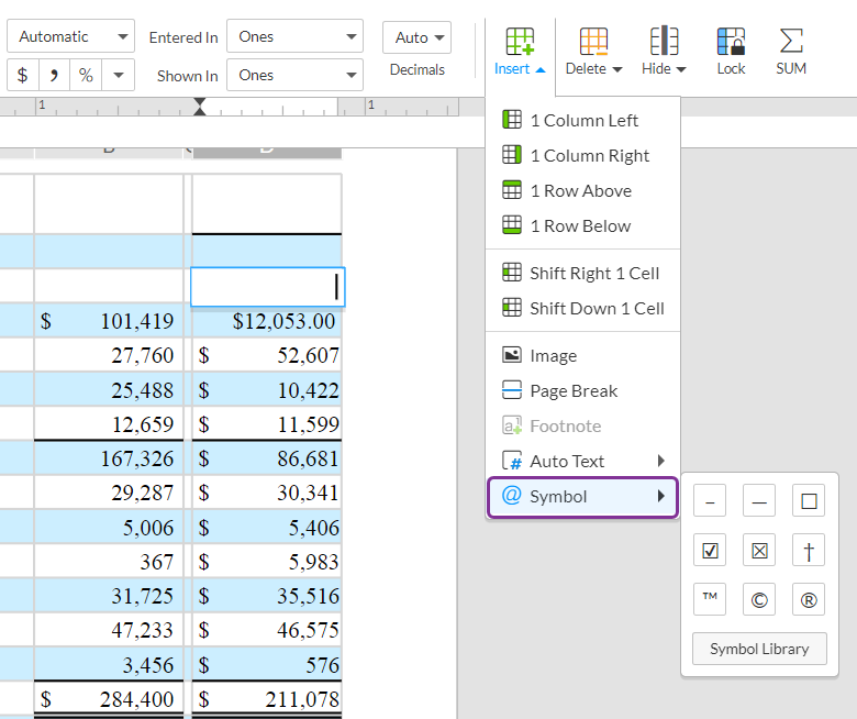 Add cell content – 支援中心