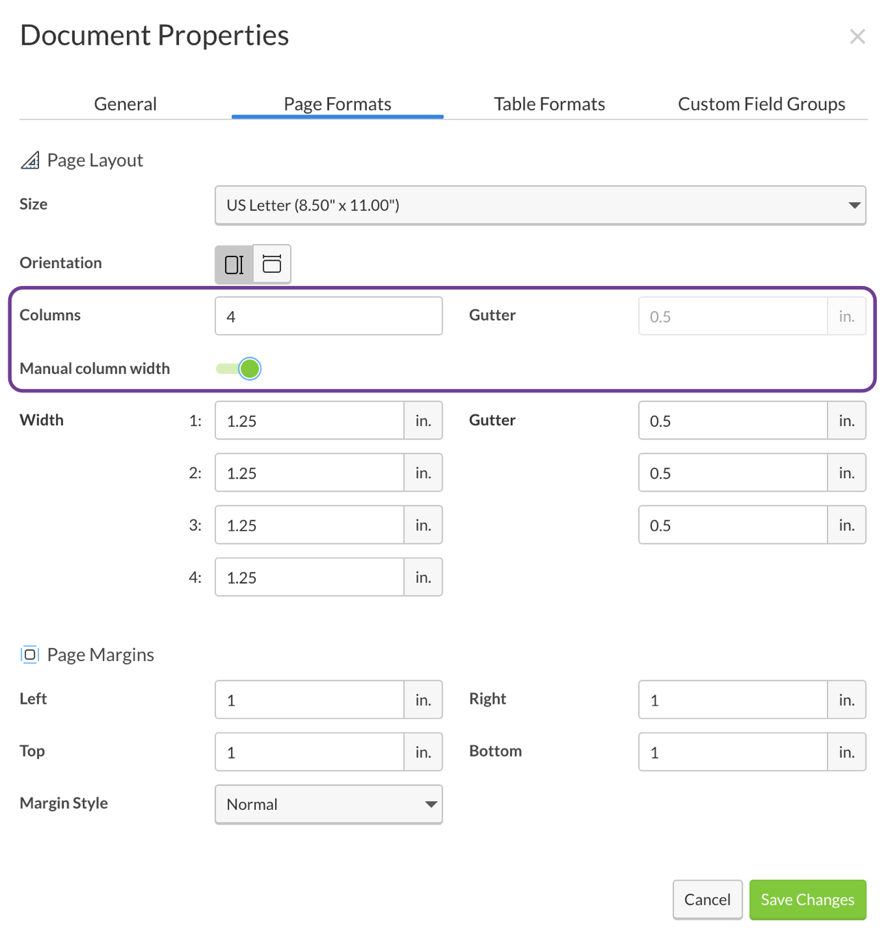 Create multiple columns – 支援中心