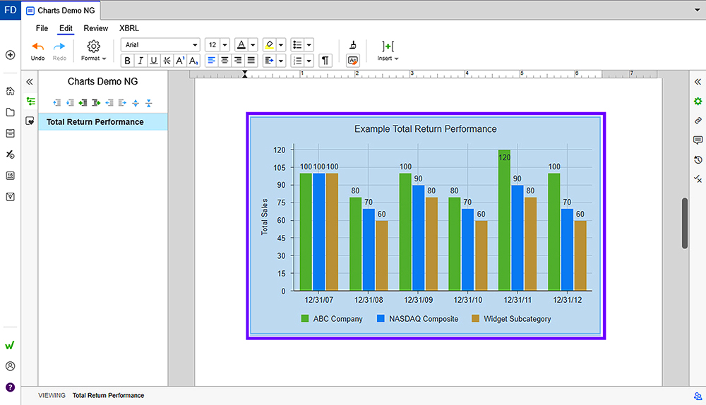 Insert or delete a chart – 支援中心