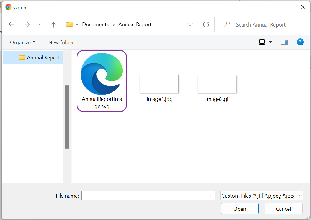Insert or upload SVG images – 支援中心