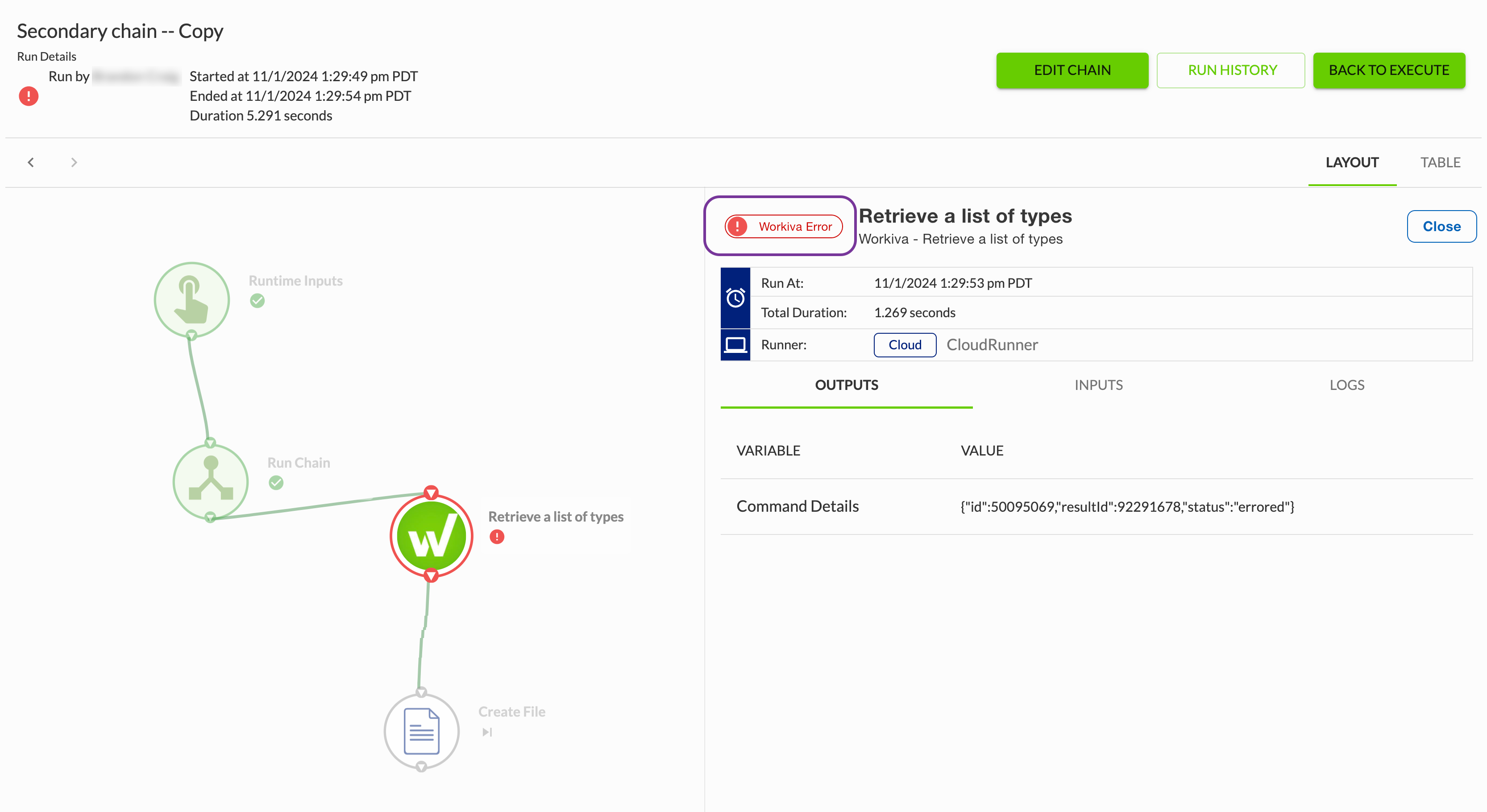 What is a "chain error" versus a "Workiva error" in Chains? – Support ...