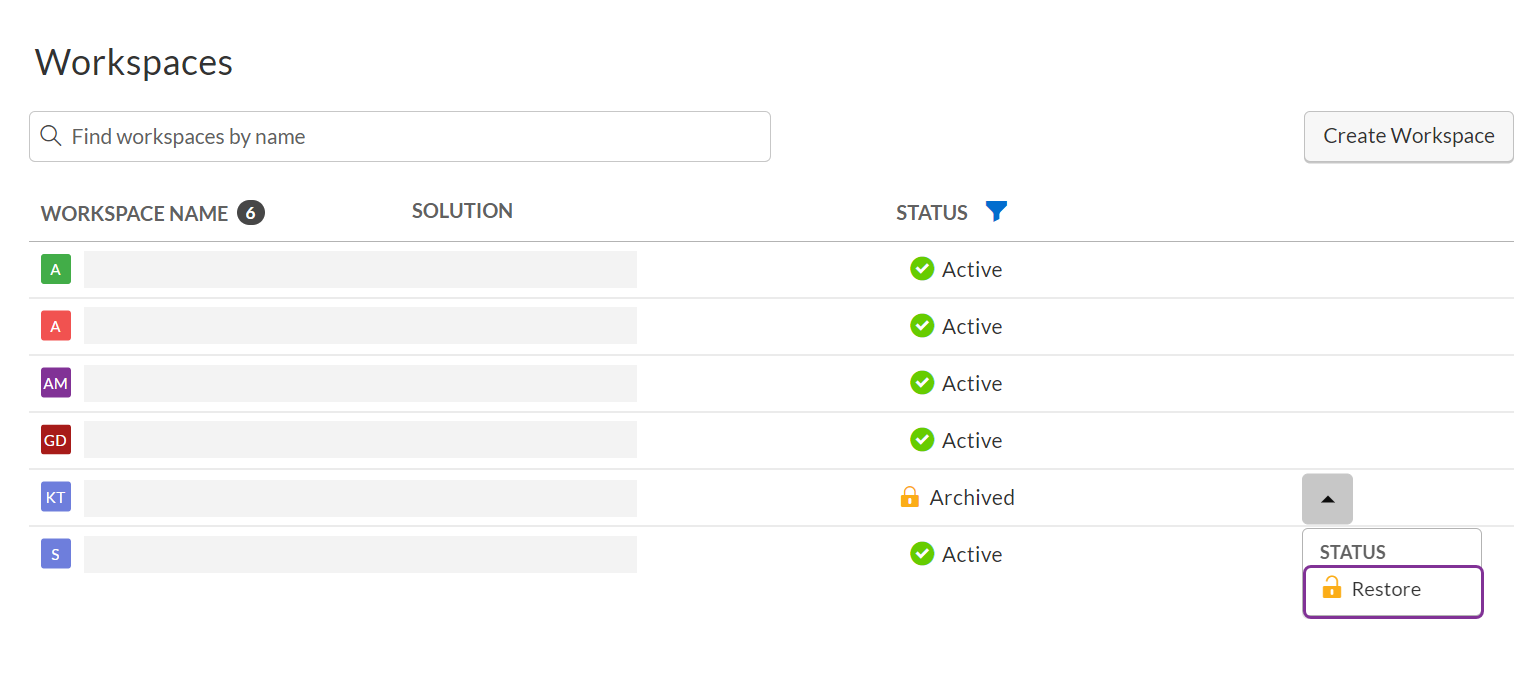 Create and manage workspaces in your organization – Support Center