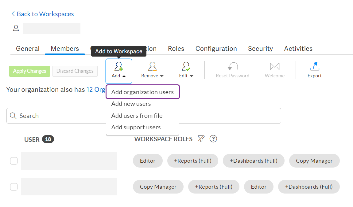 Create and manage workspaces in your organization – Support Center