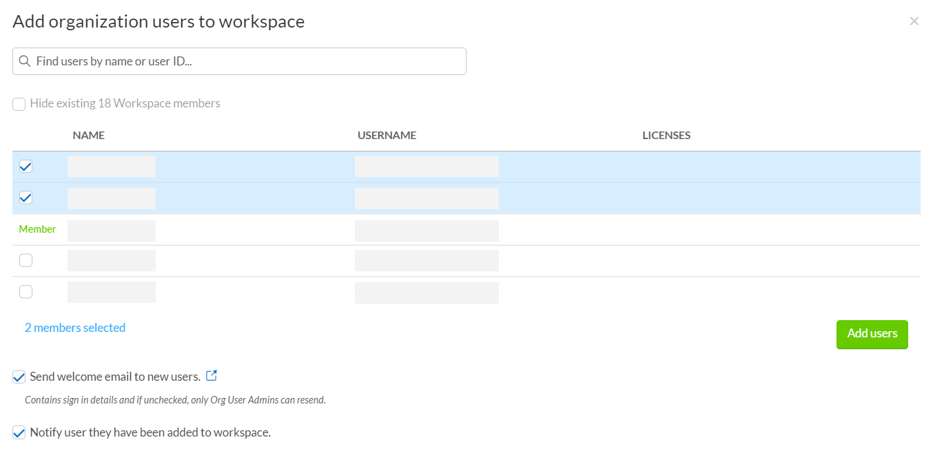 Create and manage workspaces in your organization – Support Center