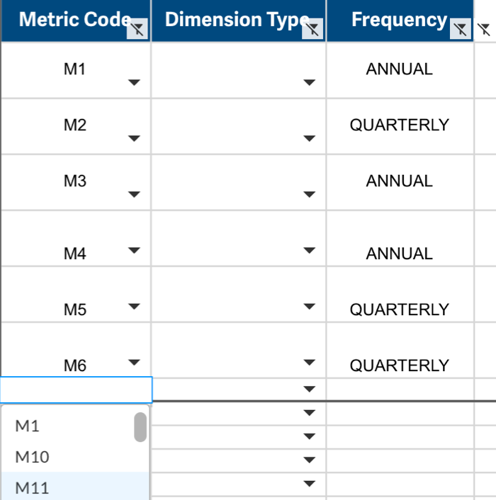 Use Data Collection Spreadsheet As Source For Metric Values In Sustainability Program Support
