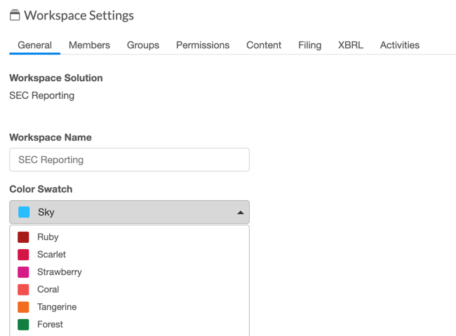 Update general workspace settings – Support Center