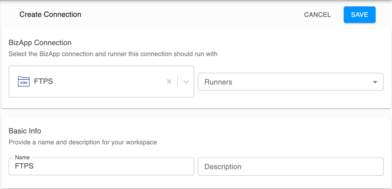 FTPS connector – Support Center