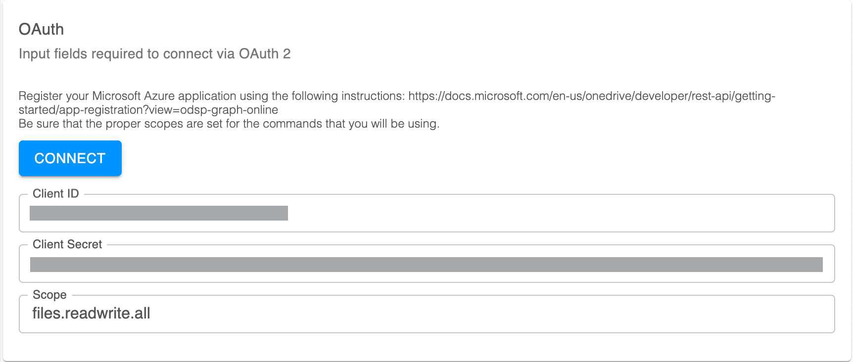 Connector to Microsoft OneDrive – Support Center