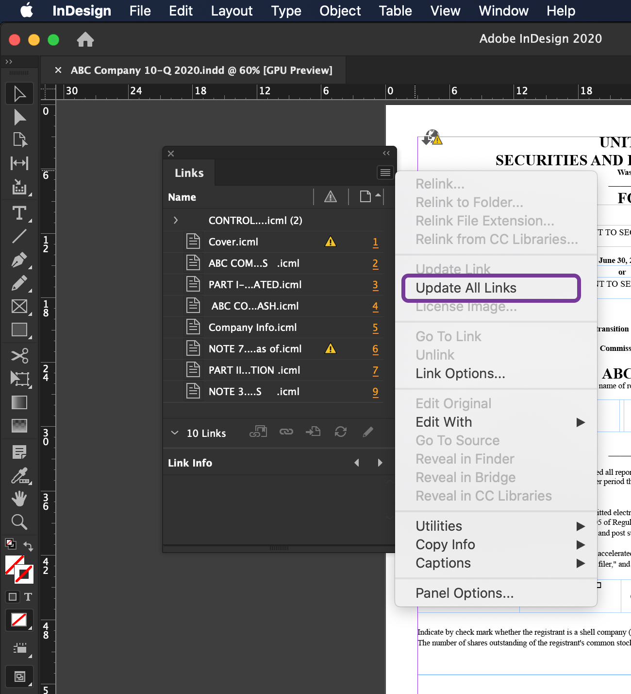 Esportare per InDesign – Centro assistenza