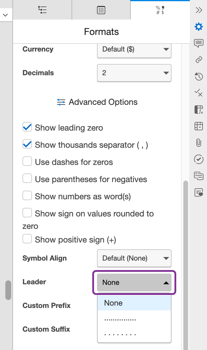 Styling in Tables – Workiva Support Center