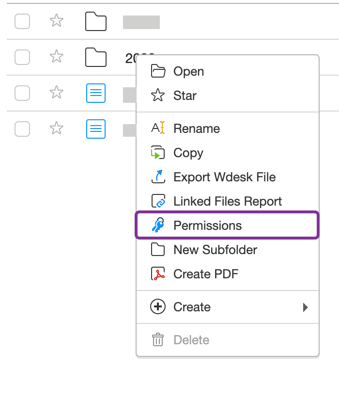 Set folder permissions – Support Center